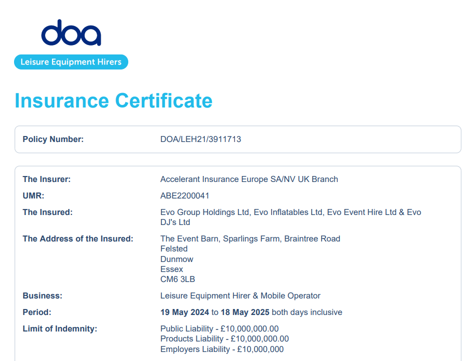 Health & Safety - DJs for Weddings, Parties and Events in Bishops ...